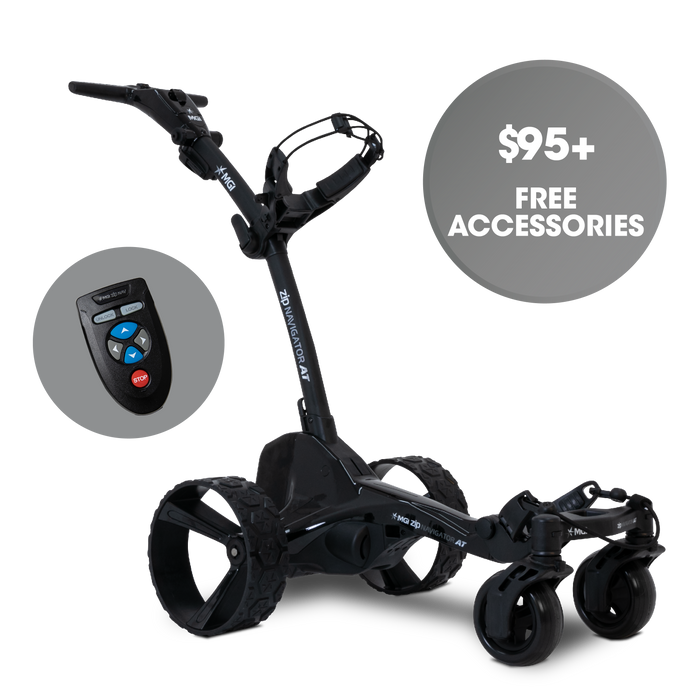 MGI Zip Navigator Electric Remote Controlled Golf Caddy & Cart